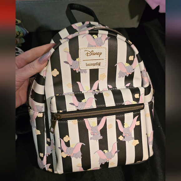 Loungefly | Bags | Loungefly Disney Dumbo Black And White Striped ...